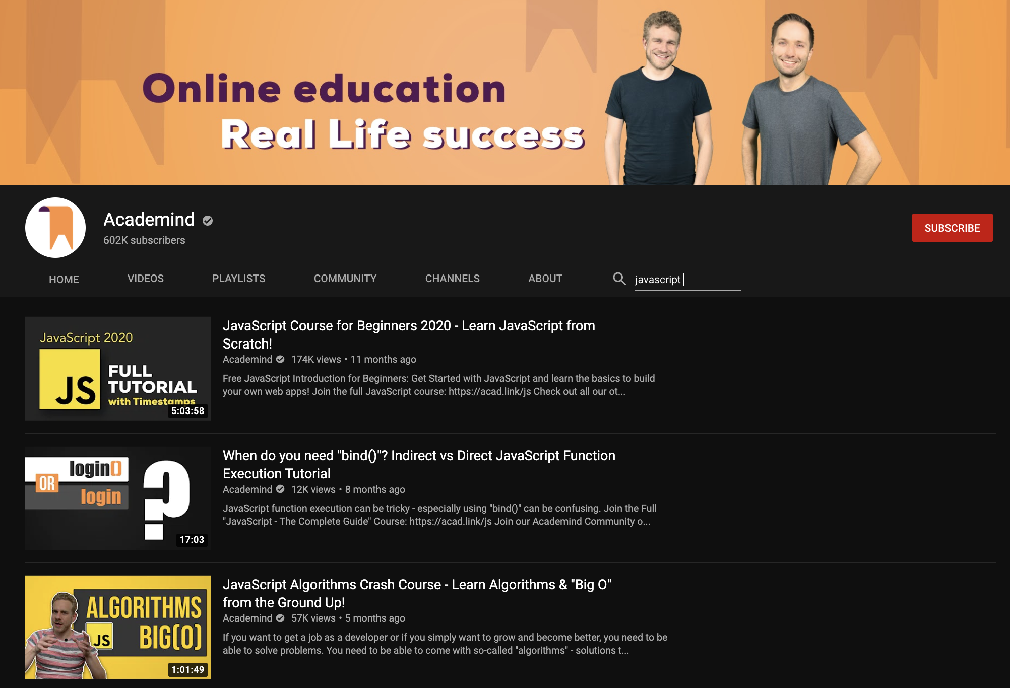 Học JavaScript cùng 5 kênh Youtube tốt nhất (2020) - Blog | Got It Vietnam