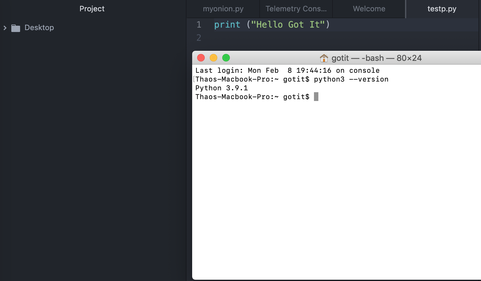 Cách sử dụng Python 3 cơ bản trên macOS - Blog | Got It Vietnam